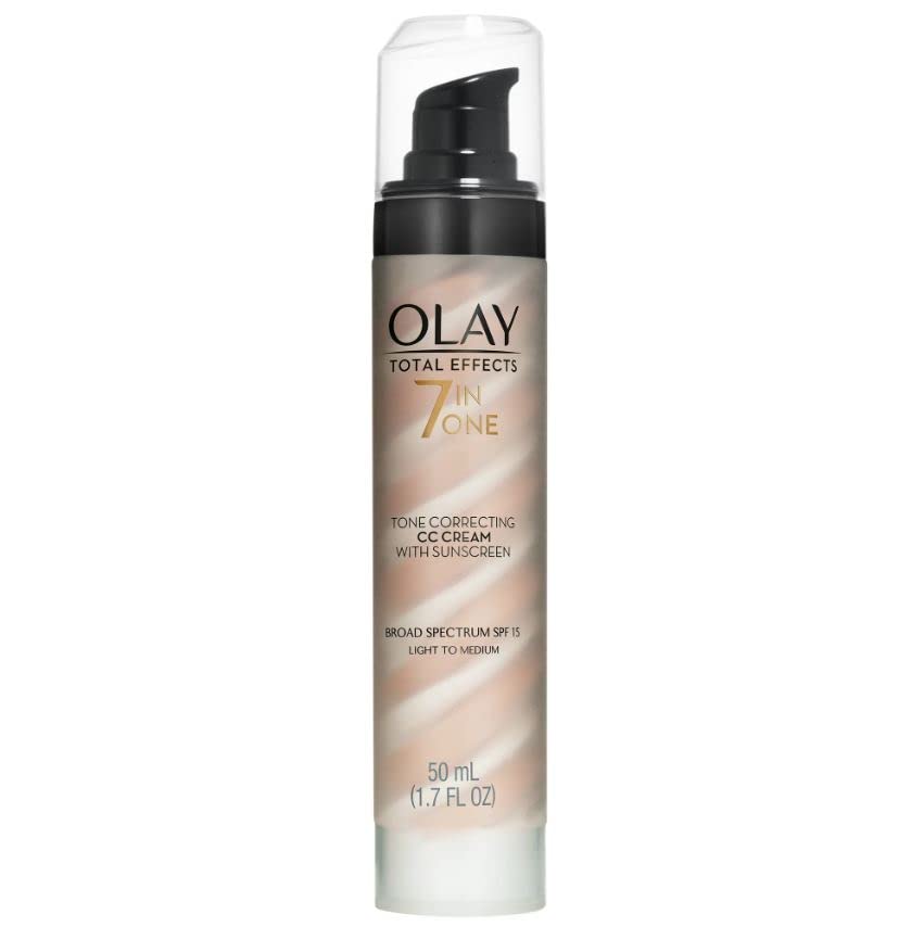 Olay Total Effects 7-in-1 Tone Correcting Moisturizer, SPF 15, Light to Medium 1.7 Ounce