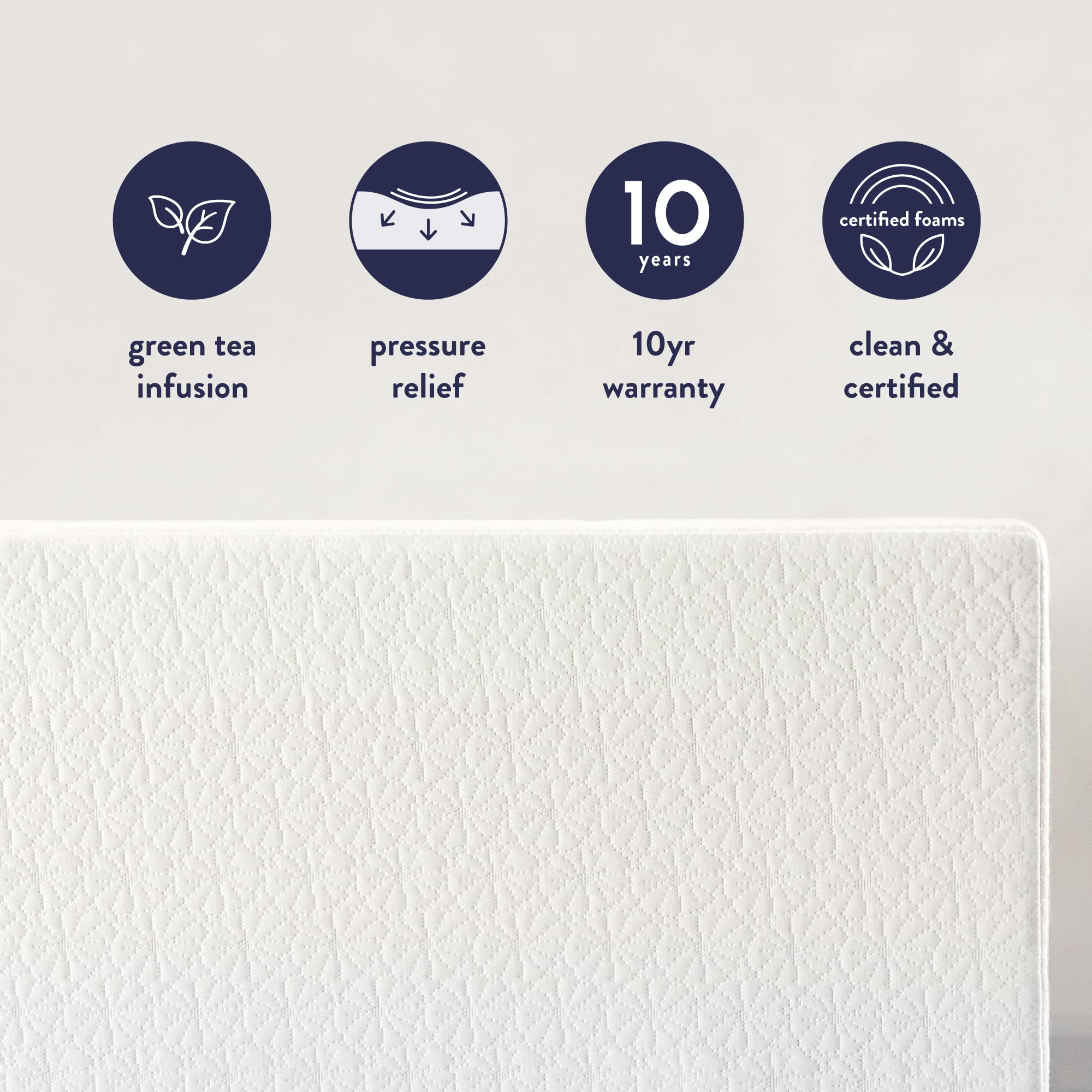 Best Price Mattress 8" Signature Green Tea Memory Foam Mattress, Twin