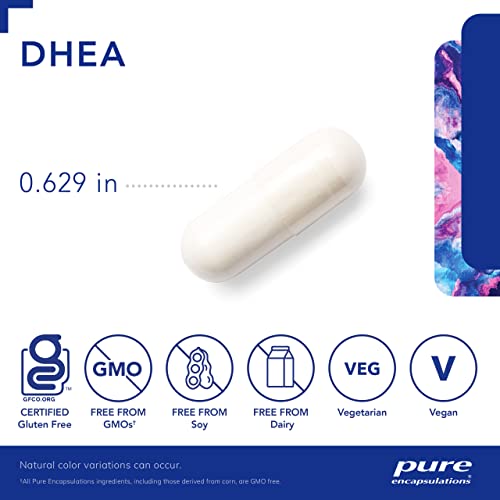 Pure Encapsulations DHEA 25 mg | Supplement for Immune Support and Hormone Balance* | 180 Capsules