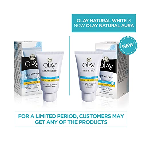 Olay Natural White Light Instant Glowing Fairness Cream, 40g