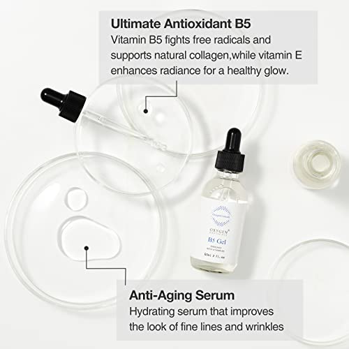 OxygenCeuticals B5 Gel | Treatment Serum with Hyaluronic Acid and Antioxidant B5, Intensive Hydrating Face Serum |