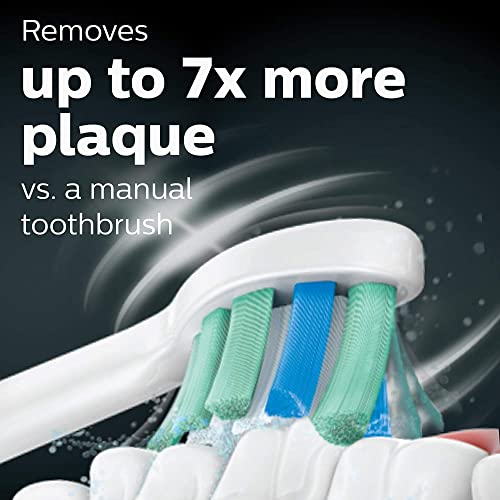 PHILIPS Sonicare ProtectiveClean 4100 Rechargeable Electric Toothbrush, Black - Plaque Control with Pressure Sensor, Up to 2 Weeks Operating Time, Broage Random Color Electric Toothbrush