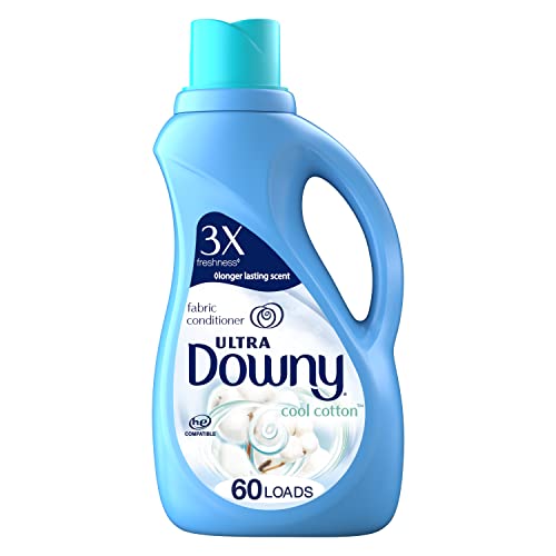 Downy Ultra Laundry Fabric Softener Liquid, Cool Cotton Scent, Two 51 Fl Oz Bottles, 120 Total Loads