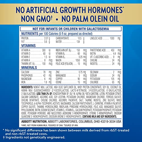 Similac 360 Total Care Infant Formula, with 5 HMO Prebiotics, Our Closest Formula to Breast Milk, Non-GMO, Baby Formula Powder, 30.8-oz Can (Case of 6)