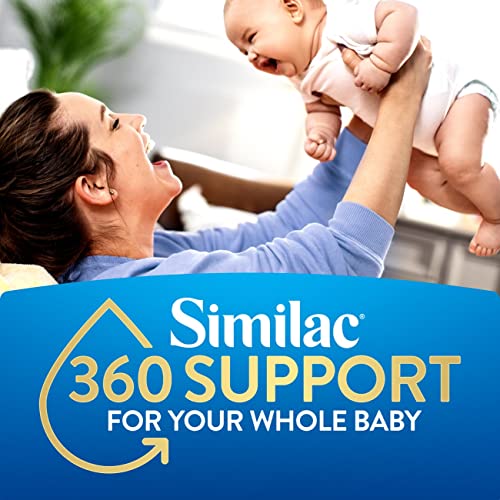 Similac 360 Total Care Infant Formula, with 5 HMO Prebiotics, Our Closest Formula to Breast Milk, Non-GMO, Baby Formula Powder, 30.8-oz Can (Case of 6)