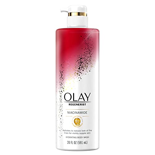 Olay Body Wash Women, Age Defying with Niacinamide 20 fl oz (Pack of 4)