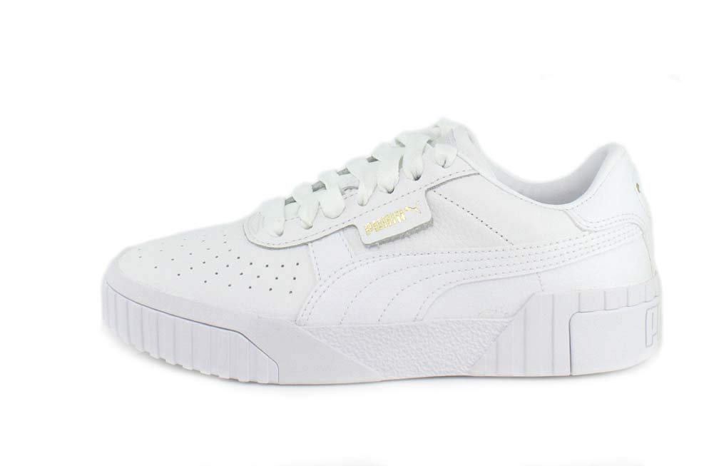 PUMA Womens Cali Sneaker, PUMA Womens White-PUMA Womens White, 10