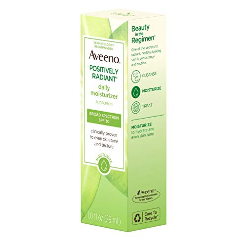 Aveeno Positively Radiant Daily Moisturizer Spf#30, 1oz, 1 Oz