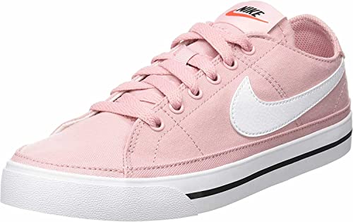 NIKE Women's Gymnastics Shoes Walking, Pink Glaze White Black Team Or, 10.5