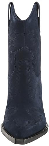 Dolce Vita Women's Runa Western Boot, Royal Blue Suede, 8