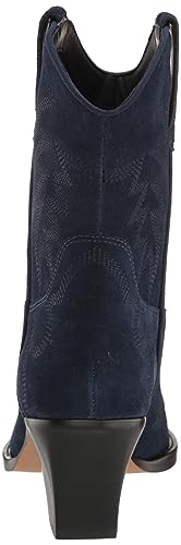 Dolce Vita Women's Runa Western Boot, Royal Blue Suede, 8