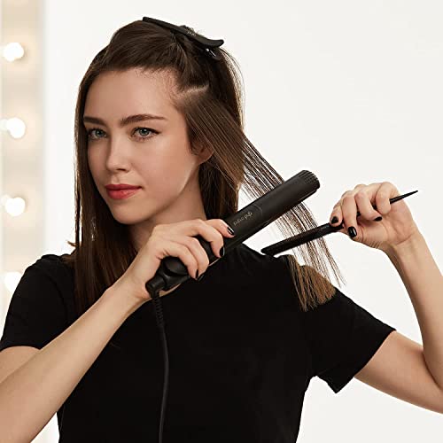 ghd Original Styler | 1" Flat Iron Hair Straightener, Optimum Styling Temperature for Professional Salon Quality Results, No Extreme-Heat Styling Damage, Ceramic Heat Technology | Black