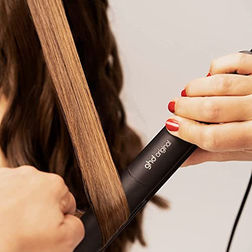 ghd Original Styler | 1" Flat Iron Hair Straightener, Optimum Styling Temperature for Professional Salon Quality Results, No Extreme-Heat Styling Damage, Ceramic Heat Technology | Black
