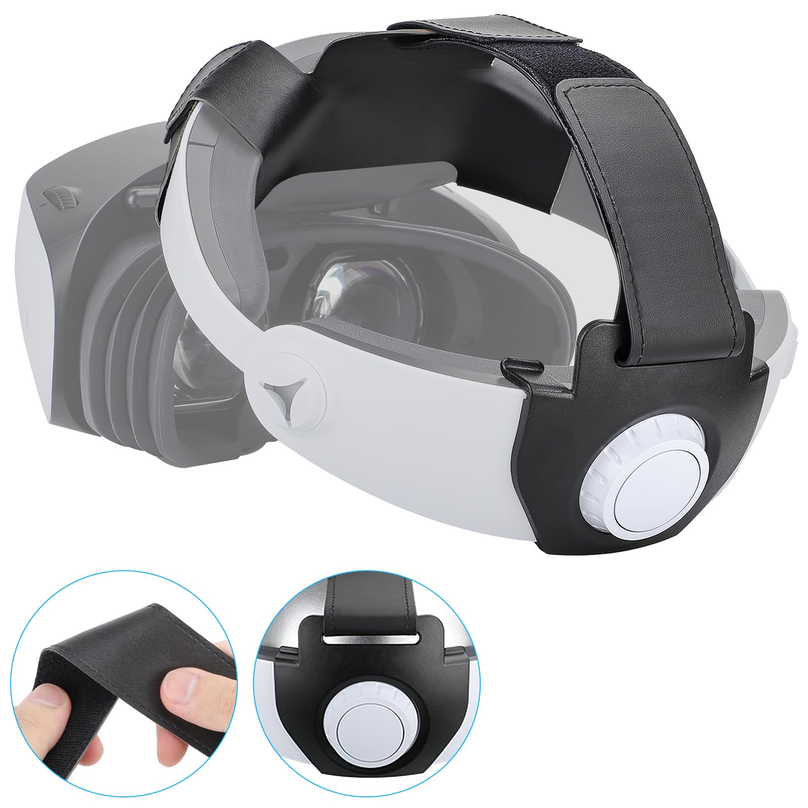 Head Strap for PlayStation VR2, PSVR 2 Strap Accessories Compatible with PS5 VR2 -Adjustable, Enhanced Comfort, Reduce Head Pressure