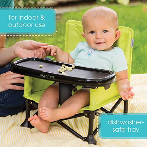 Summer Pop ‘N Sit Portable Booster Chair, Green – Booster Seat for Indoor/Outdoor Use – Fast, Easy and Compact Fold
