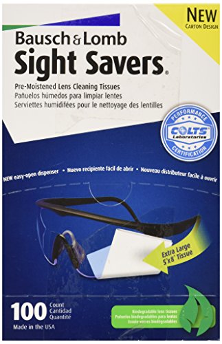 Bausch & Lomb Sight Savers Premoistened Lens Cleaning Tissues - Sight Savers Premoistened Lens Cleaning Tissues, 100 Tissues/Box