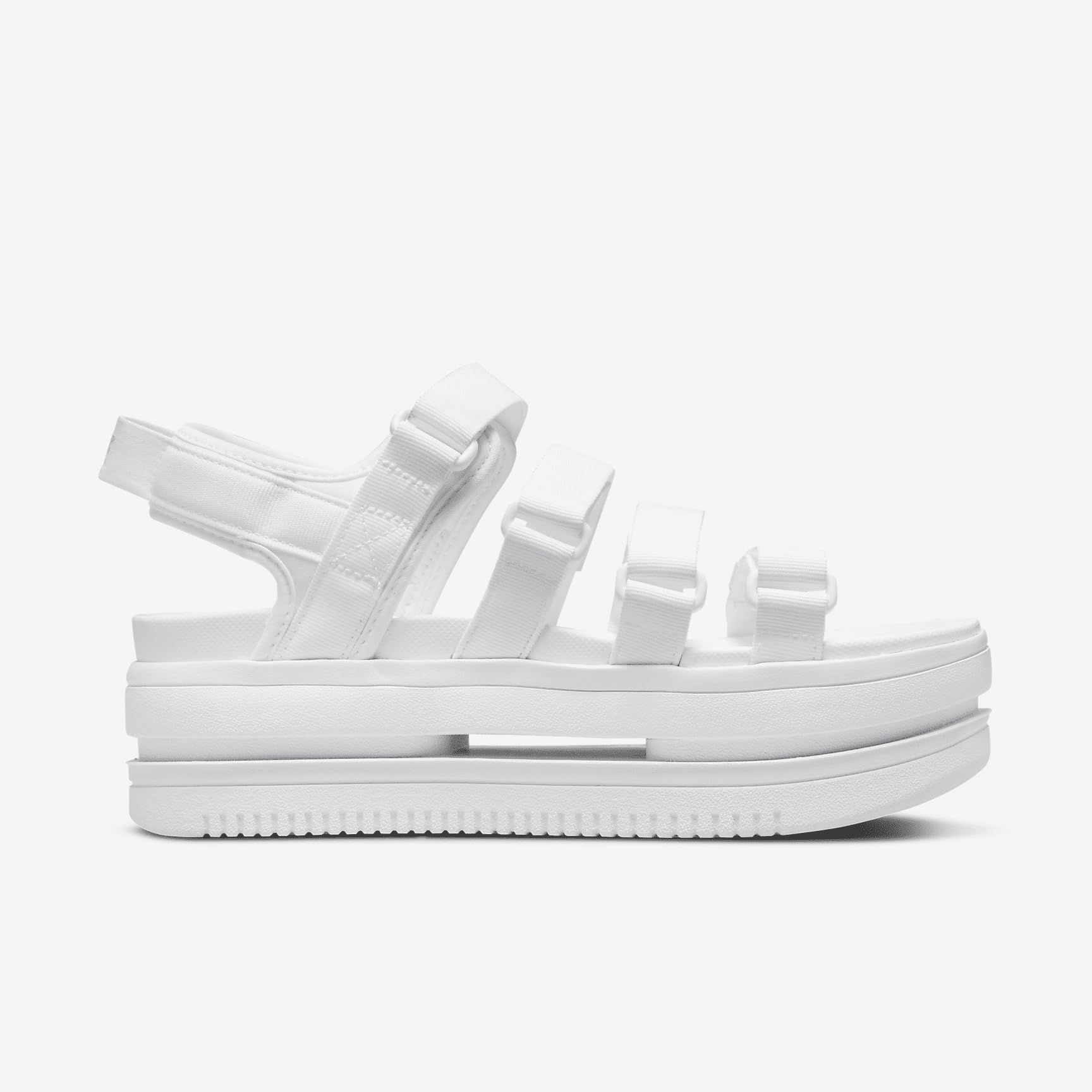 Nike Women's Icon Classic Sandal NA White/Pure Platinum-White (DH0224 100) - 9