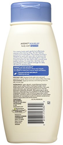 Aveeno Active Naturals Skin Relief Body Wash, Fragrance Free, 12 Ounce (Pack of 3)