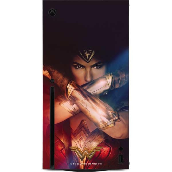 Skinit Decal Gaming Skin Compatible with Xbox Series X Console - Officially Licensed DC Comics Wonder Woman Profile Character Poster Design