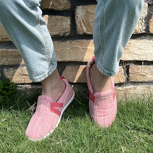 GOKIA Women's Droma Walking Travel Loafer Shoes(SS2024, Coral Pink, Size 8)