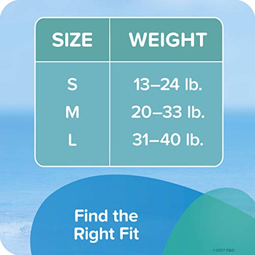 Swim Diapers Size 3 (13-24 lb) - Pampers Splashers Disposable Swim Pants, Small, Pack of 2 (Twinpack), 20 Count