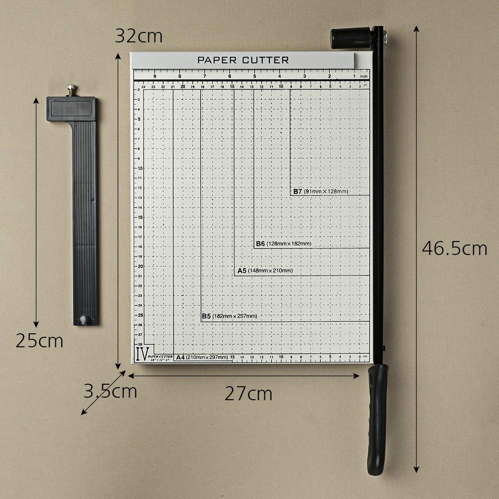Paper Cutters and Trimmers Cutting Board Table Cutter for A4, B5, A5, B6, B7 Office School