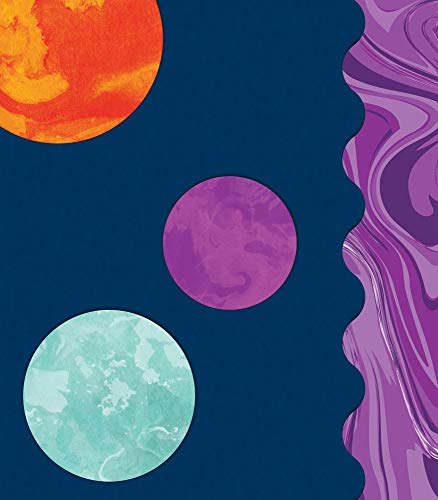 Carson Dellosa Galaxy 36-Piece Planets Bulletin Board Cutouts, Marble Planet Cutouts for Bulletin Board and Classroom Décor, Galaxy Classroom Cutouts, Space Classroom Décor