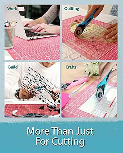 G+ Self-Healing Reversible Cutting Mat - A3 12x18 for Fabric; Double-Sided Cutting Board for Sewing, Crafting, Quilting, Scrapbooking, Rotary Cutting - Perfect for Creators