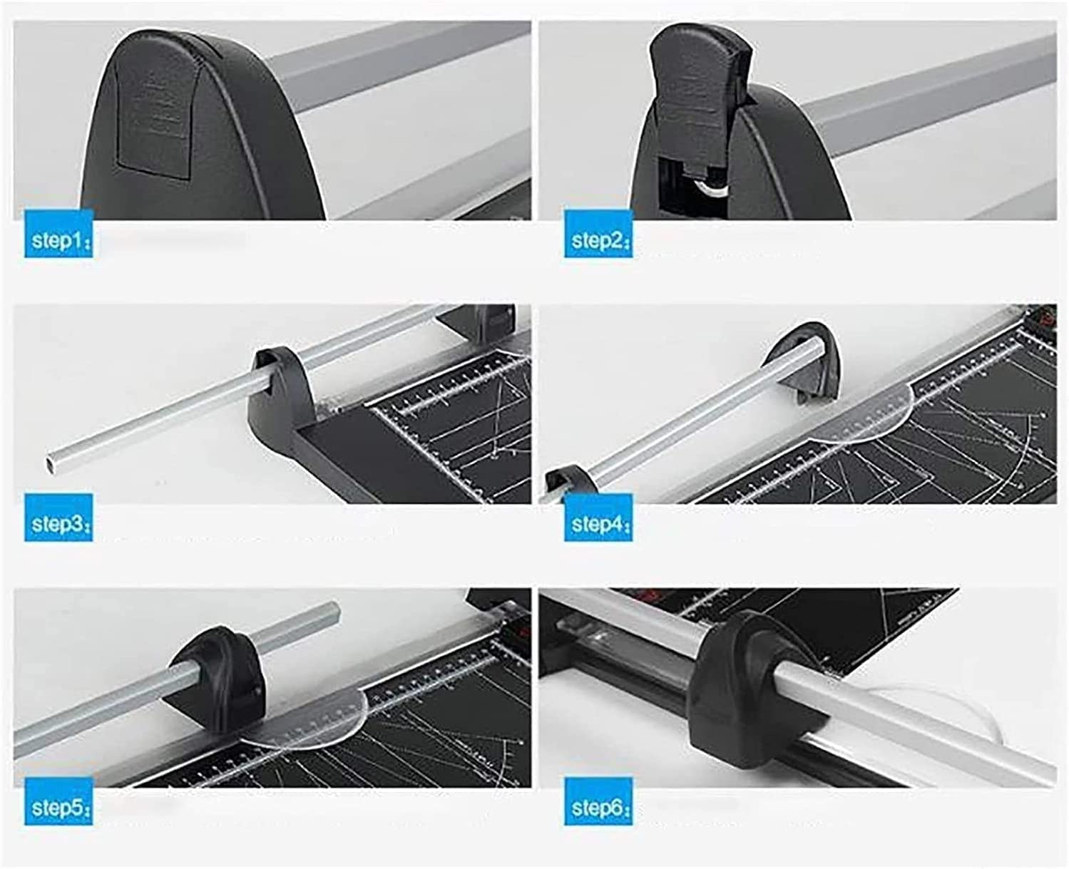 RMENST Paper Trimmer for Photo Paper, Film, Art Paper Jam, Office Paper, Thin Plastic Soft Board,Cutting Table,Professional Rolling Trimmer
