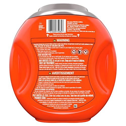 Tide PODS 4 in 1 Ultra Oxi Laundry Detergent Soap PODS, High Efficiency (HE), 61 Count