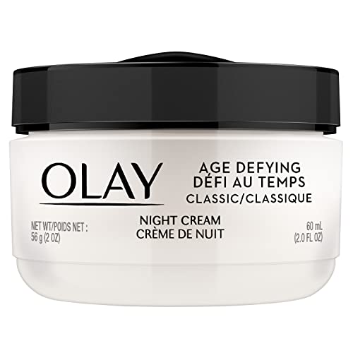 Night Cream with Beta-Hydroxy Complex and Vitamin E by Olay Age Defying,Classic, 2 Fl Oz (Pack of 2)