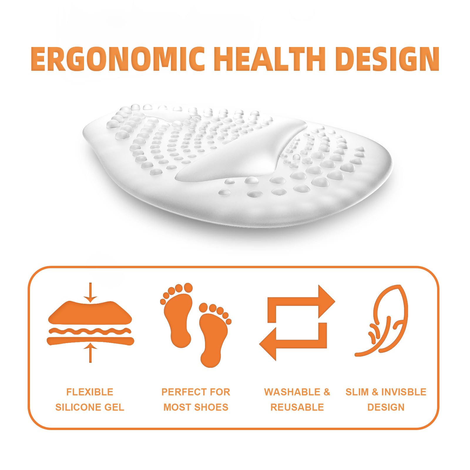 Metatarsal Pads,Ball of Foot Cushion for Pain Relief and Comfort.
