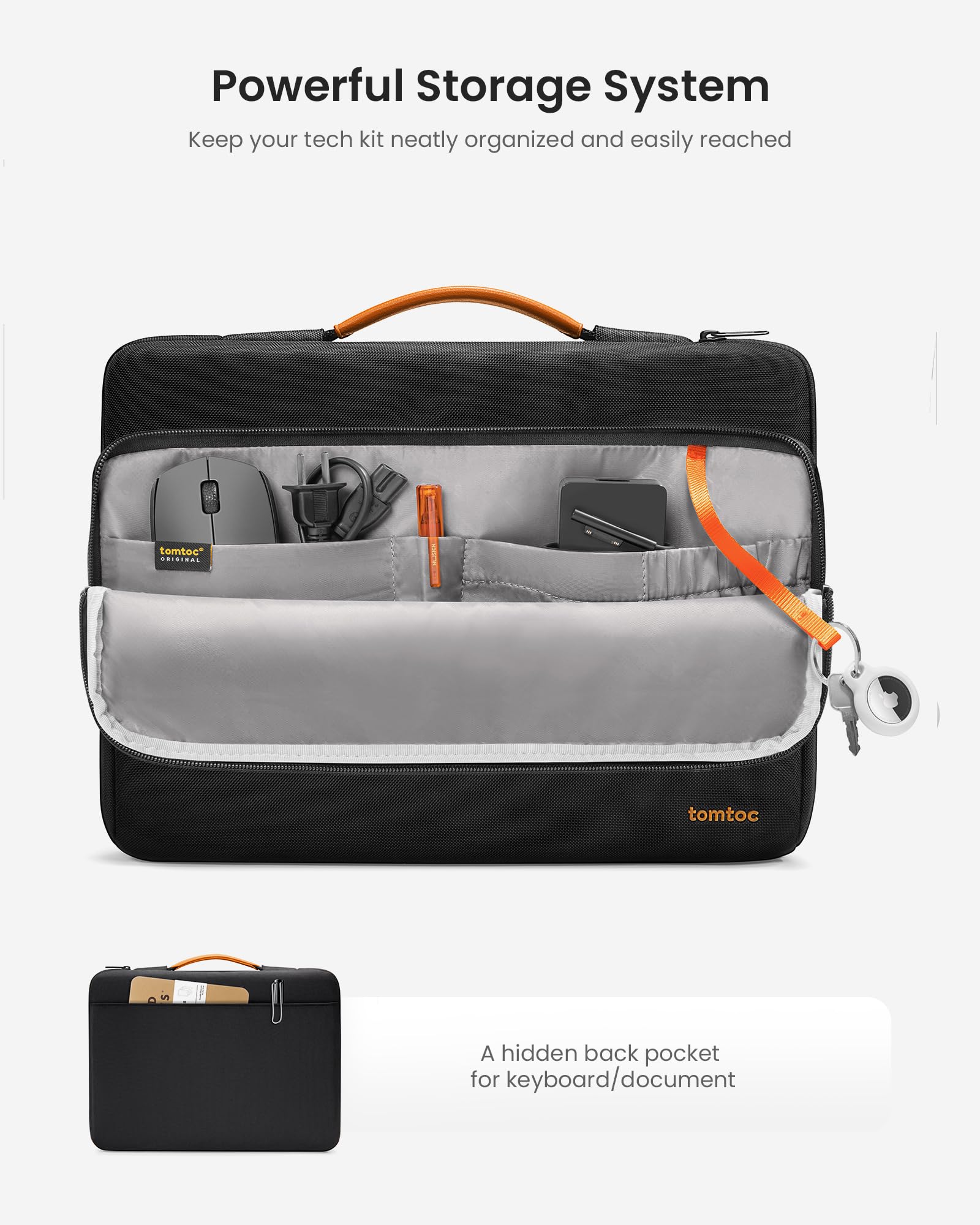 tomtoc 360 Protective Laptop Carrying Case for 15.6 Inch Acer Aspire 5 Slim Laptop, 15.6-16 Inch ASUS Strix G16/G15, Dell XPS 17, More Dell Lenovo ThinkPad 15 Inch Chromebook