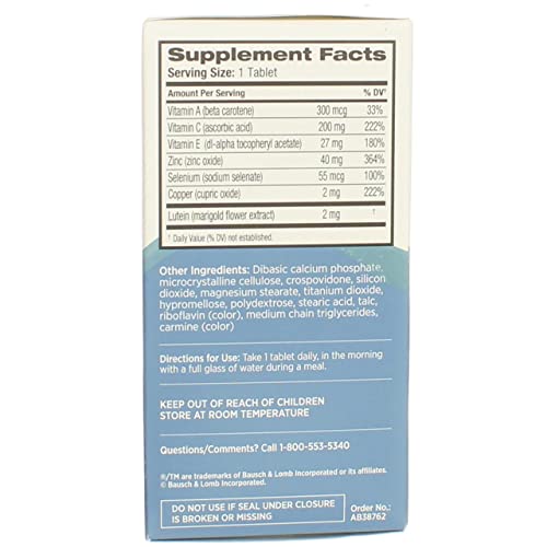Bausch & Lomb Ocuvite with Lutein - 120 Tablets