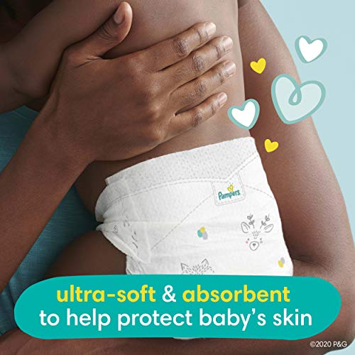Pampers Swaddlers Disposable Baby Diapers Size 7, 2 Month Supply (2 x 88 Count) with Sensitive Water Based Baby Wipes, 12X Pop-Top Packs (864 Count)