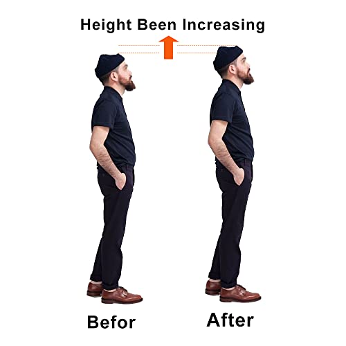 Correct-Position Height Increase Insoles, Heel Cushion Inserts, Heel Lift Inserts for Leg Length Discrepancies (Blue, 1.8" Height)