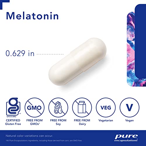 Pure Encapsulations Melatonin 3 mg | Antioxidant Supplement to Support Natural Sleeping* | 180 Capsules