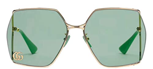 Gucci GG0817S Gold/Green 65/17/140 women Sunglasses