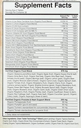 Garden Of Life Organic Mykind Men's 40 Multi, 72 CT