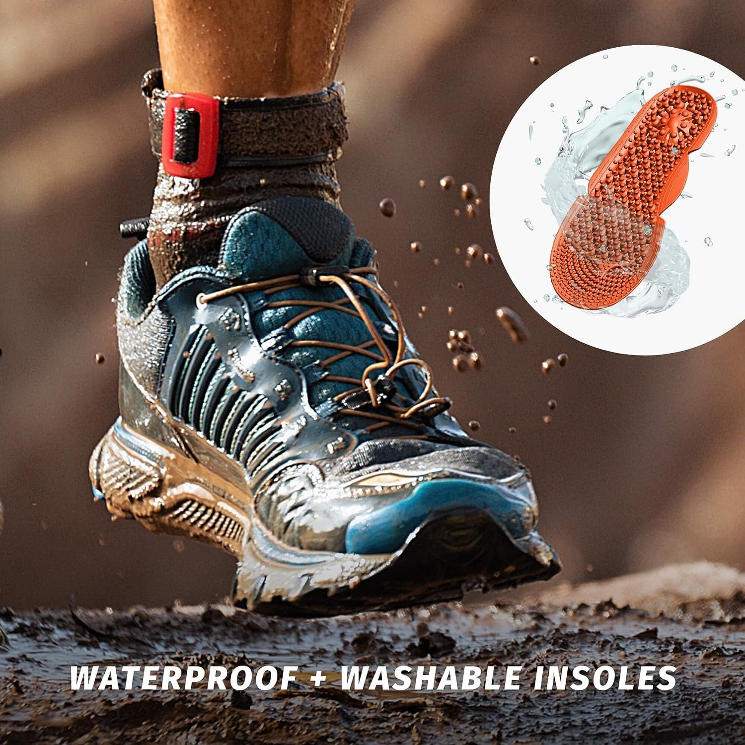 Pad!t Performance Insoles, EVA Foam Replacement for Sneakers, Boots, Flats, Cleats, and More, Shock Absorption and Balance Improvement, Washable - One Pair, Trim to Fit, Large