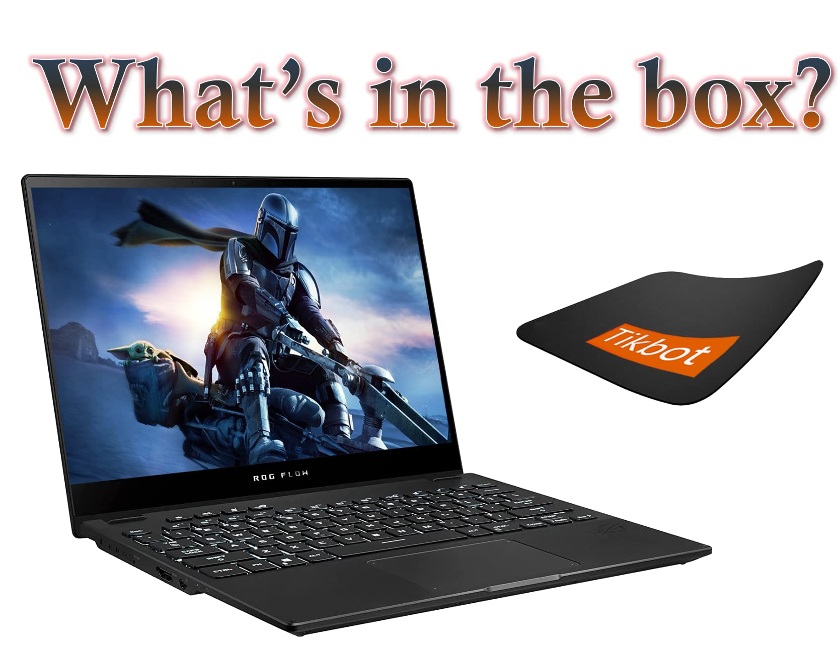 ASUS ROG Flow X13-13.4" Touchscreen Gaming Laptop - NVIDIA GeForce RTX 3050 Ti V4G Graphics – R9-6900HS - 16GB DDR5 RAM, 1TB PCIe 4.0 SSD, with Mouse Pad