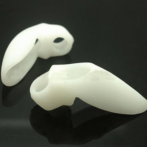 baolaili 1 Pair White Bunion Cushion and Protector Silicone Big Toe and Relieve Bunion Pain Bunion Pads Gel Bunion Corrector Guards Pad Cushion Toe Protector Straightener Toe Separators Realign
