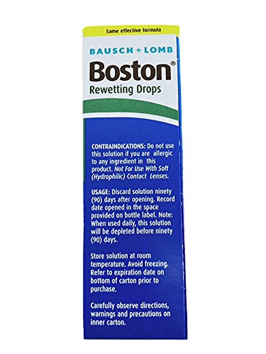 Bausch & Lomb Boston Rewetting Drops 10 mL (Pack of 2)