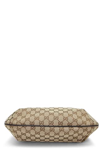 Gucci, Pre-Loved Brown Original GG Canvas Web Round Messenger Large, Brown