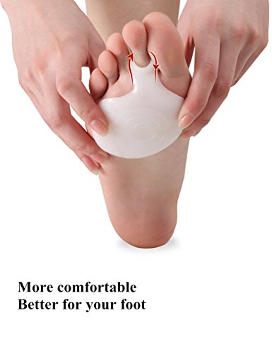 6PCS Silicone Gel Ball of Foot Cushion Arch Support Insoles Metatarsal Foot Pain Relief (6 pcs)