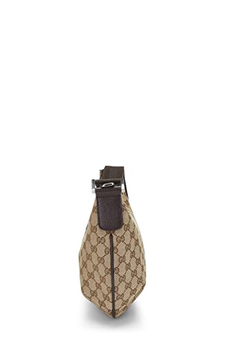Gucci, Pre-Loved Brown Original GG Canvas Web Round Messenger Large, Brown