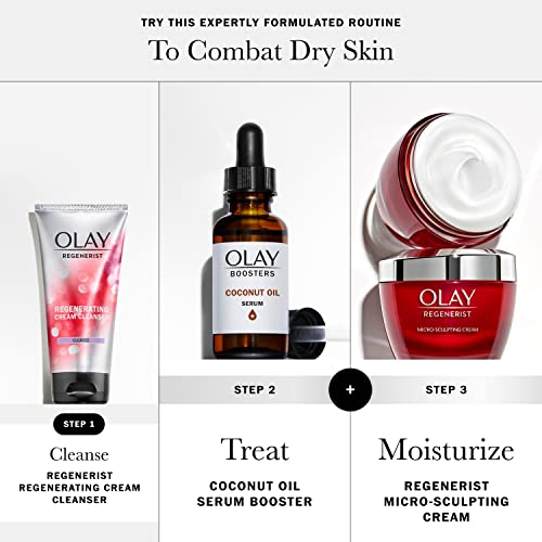 New Olay Coconut Oil Serum, Nourishing Antioxidant Booster, Fragrance-Free, 1.0 Oz