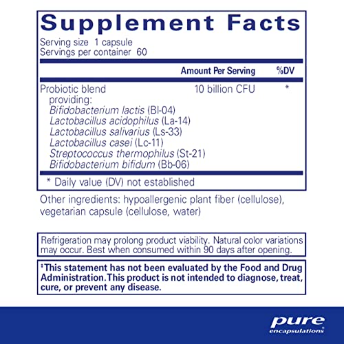 Pure Encapsulations Probiotic G.I. | Shelf Stable Probiotic for Bone Health, Lean Body Mass, Intestinal Health, and Gastrointestinal Support* | 60 Capsules