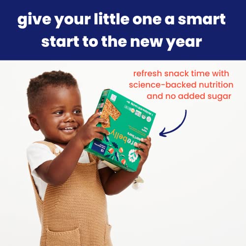 Cerebelly Toddler Snack Bars β Strawberry Beet Smart Bars (Pack of 5), Healthy & Organic Whole Grain Bars with Veggies & Fruit, 15 Brain-supporting Nutrients from Superfoods, Nut Free, No Added Sugar, Made with Gluten Free Ingredients