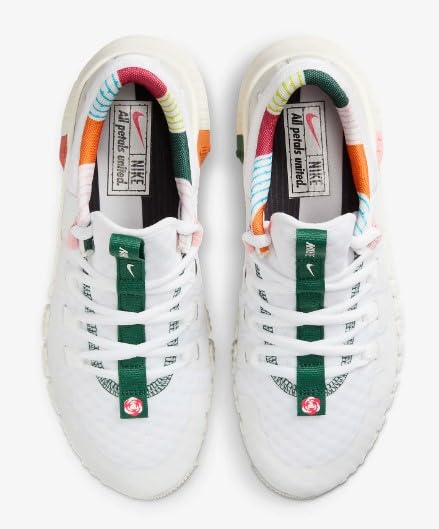 Nike Free Metcon 5 Women's Workout Shoes (White/Sail/Fir/Pink Bloom FN8920-161, US Footwear Size System, Adult, Women, Numeric, Medium, 6)